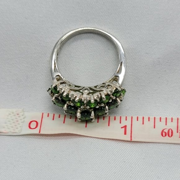 JTV/HSN | Jewelry | Nwot Beautiful Jtvhsn Sterling Silver Emerald Ring ...